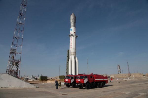 New Russian telecom satellite awaits launch Monday