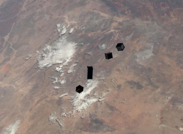 Cubesats Launched By ISS Above Namibia From Uganda, Zimbabwe, and Japan